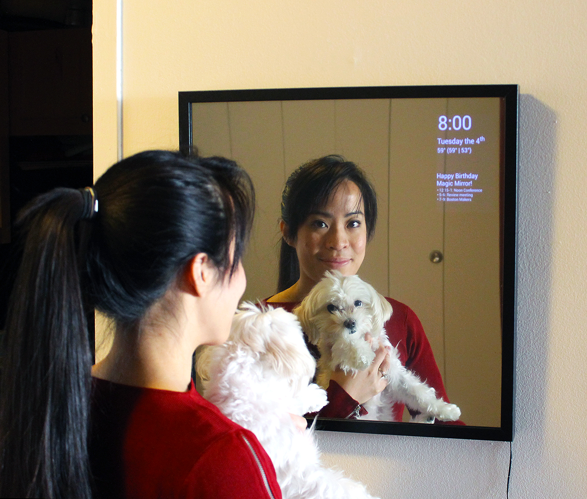 Magic Mirror: Part 1 – Smart Mirror Proof of Concept | Kathy May & Silas